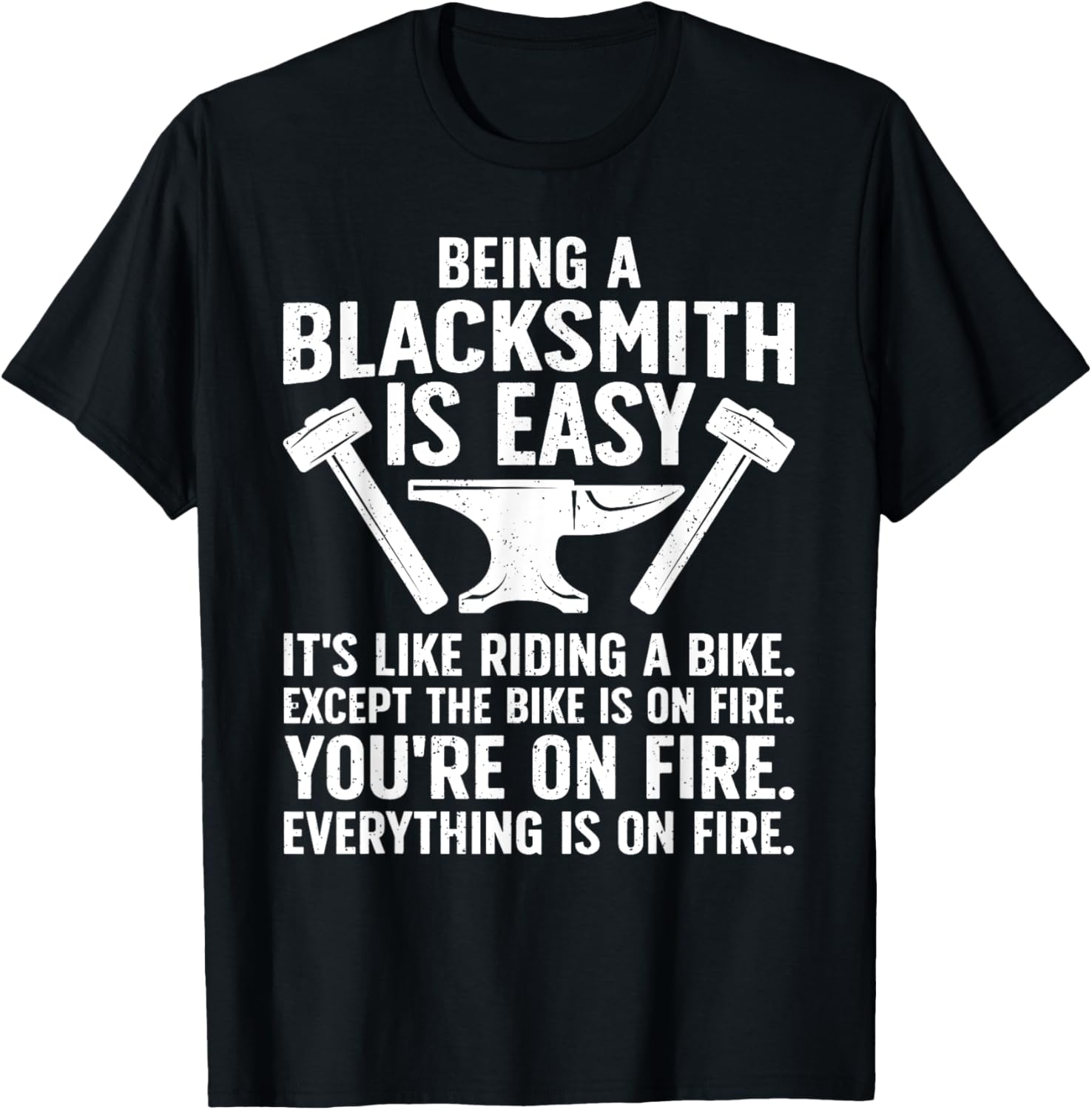 Blacksmith Art For Men Women Forging Tools Blacksmithing T-Shirt ...