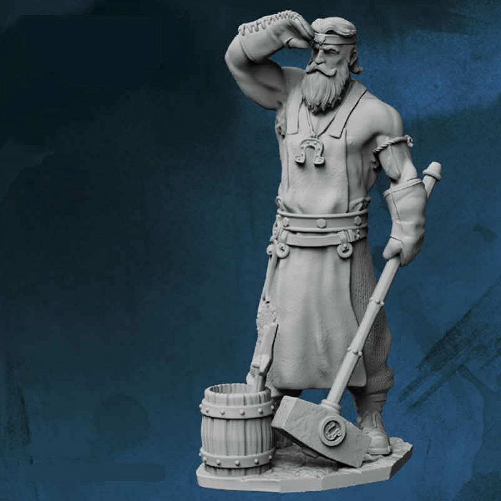 Blacksmith Figure Kit 28mm Heroic Scale Miniature Unpainted First ...