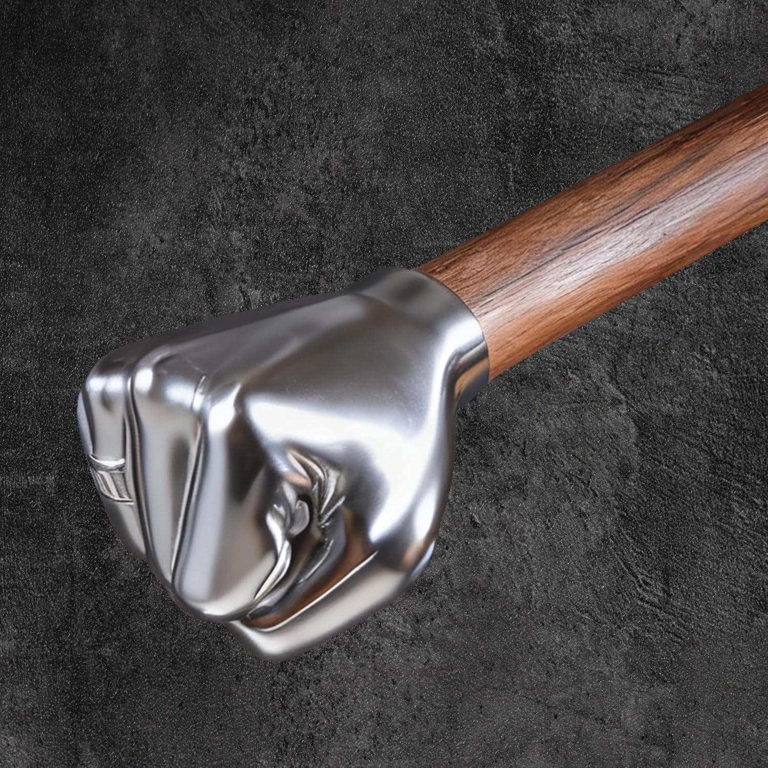 Blacksmith Fist Hammer, Decorative Metal Fist Head Hammer with Wood ...