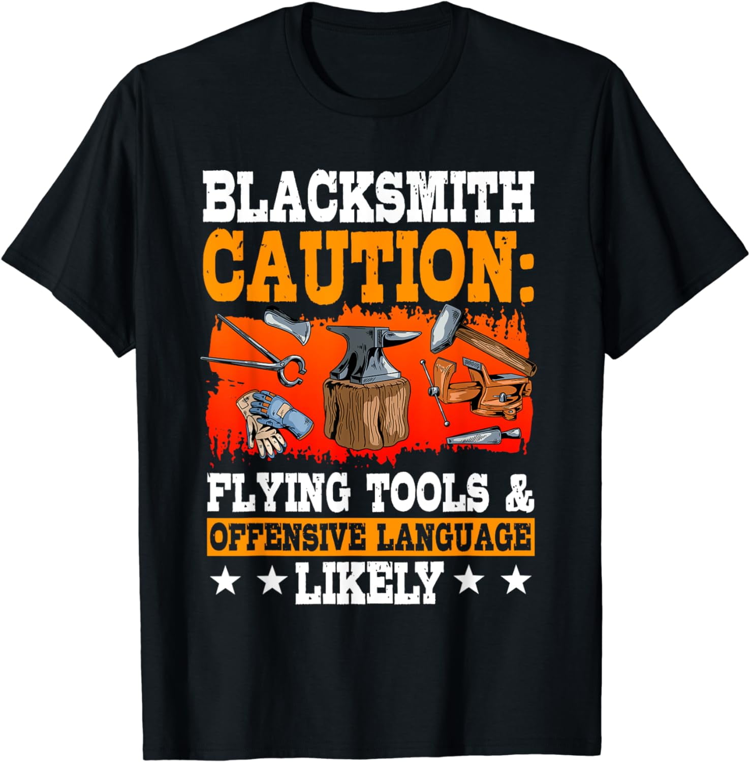 Blacksmith Forge Metalworker Metal Pounder Anvil Tools T-Shirt ...