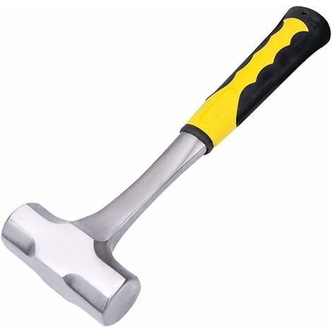 Blacksmith Hammer Heavy Forged Steel, Rubber Handle, Mirror Polished ...