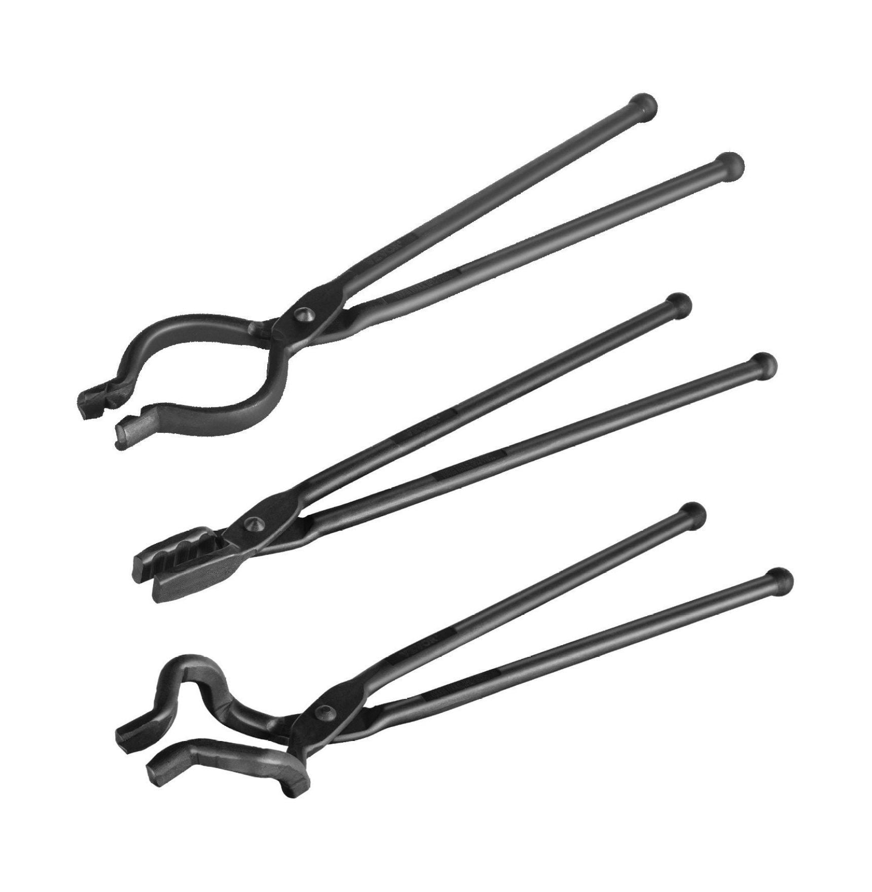 Blacksmith Tongs, 18' 3 PCS, V-Bit Bolt Tongs, Jaw Tongs and Z V-Bit ...