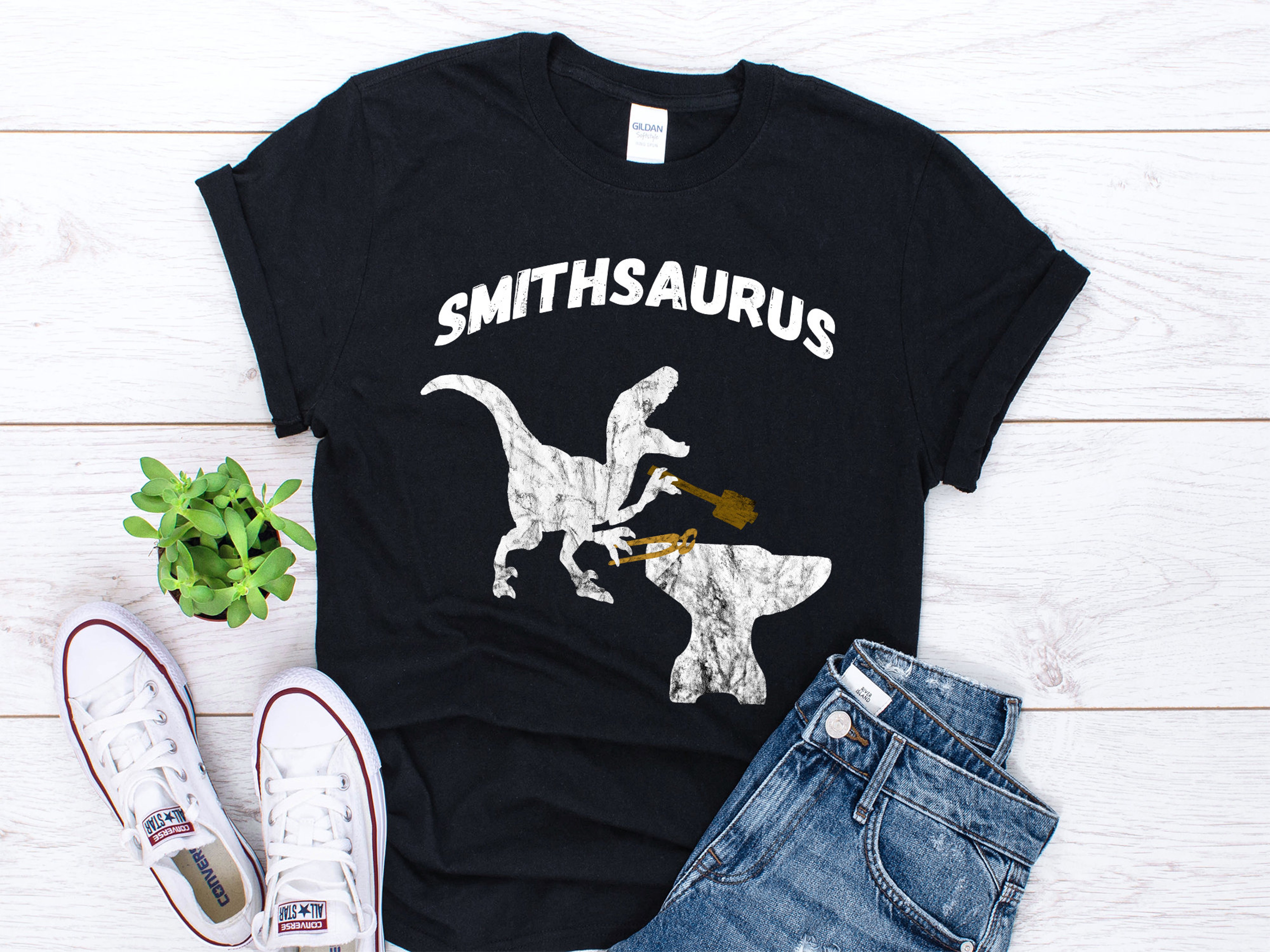 Blacksmith Tongs Shirt, Blacksmith Dinosaur Shirt, Metalworker Gifts ...