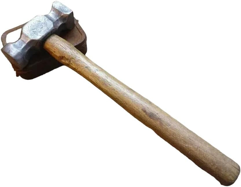 Blacksmith's Rounding Hammer 2 lb – Double Face Forging Hammer | Hand ...