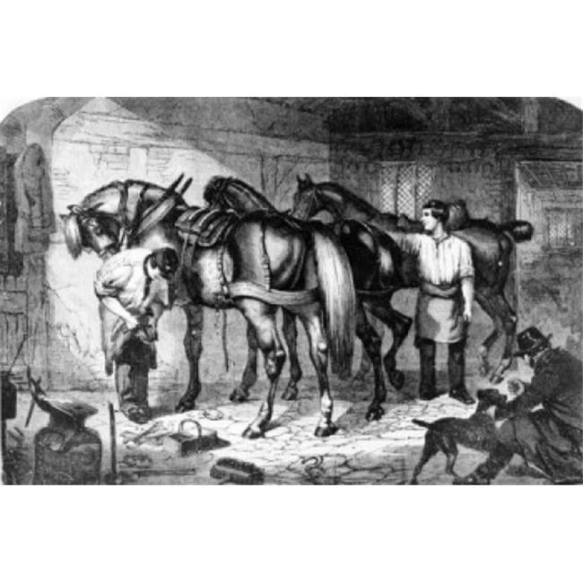 Blacksmithing 1839 Poster Print - 18 x 24 in. - Walmart.com