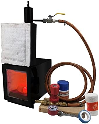 Blacksmithing Forge Single Burner with One Door, 2600F Rated, Propane ...