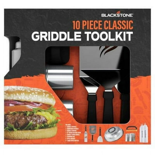 Blackstone Outdoor Flat Top Grill Cooking Set - 10-Piece Griddle ...