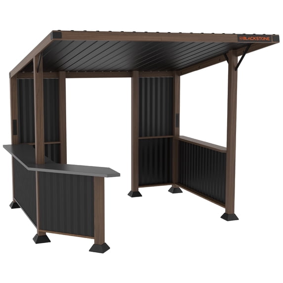 Blackstone 10'x10' Outdoor Bar, Griddle/Grill Pavilion Gazebo with ...