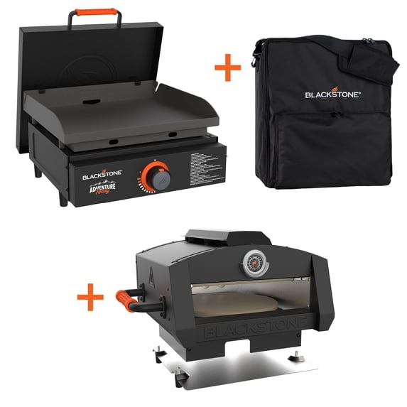 Blackstone 17” Adventure Ready Tabletop Griddle, Hard Cover, Carry Bag ...