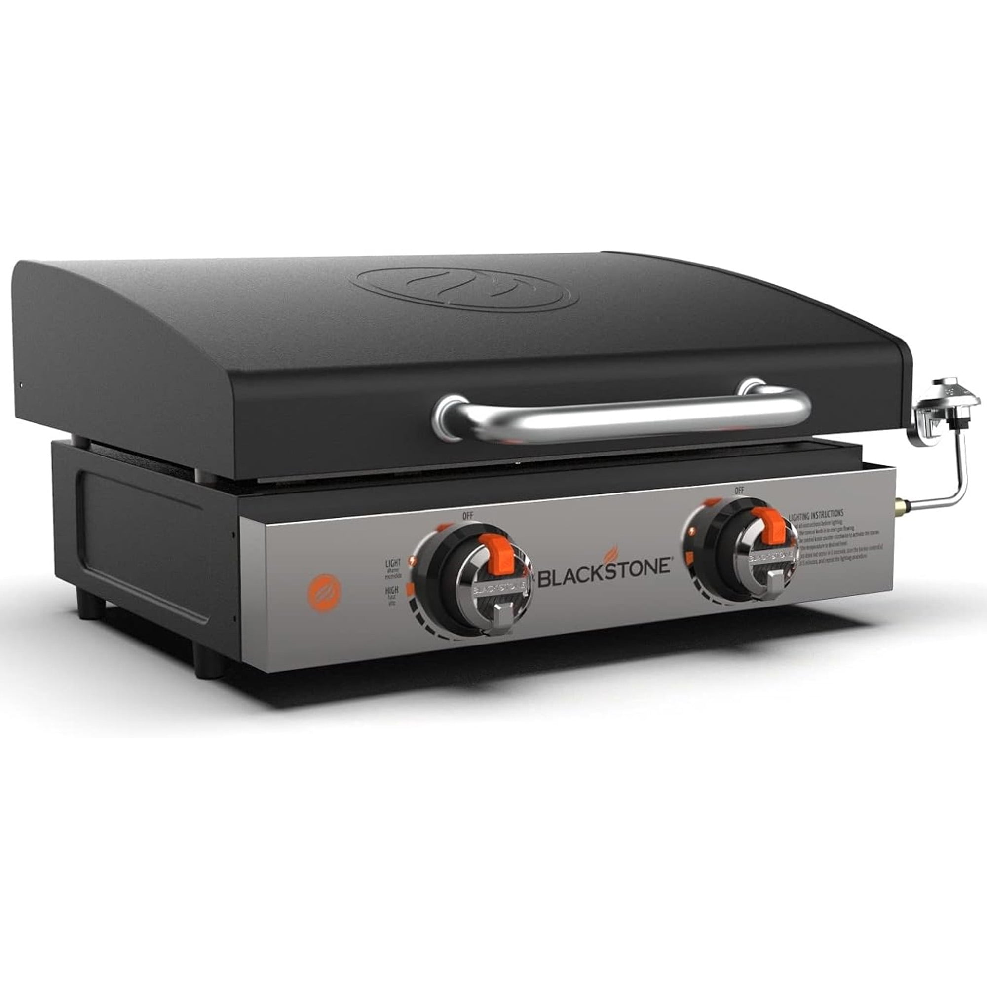"Blackstone BBQ Outdoor 2-Burner 22"" Stainless Steel Propane Gas ...