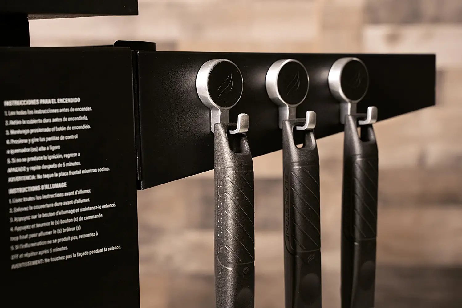 Blackstone 5026 Stainless Steel Holder Combo with 1 Rack and 3 Magnetic ...