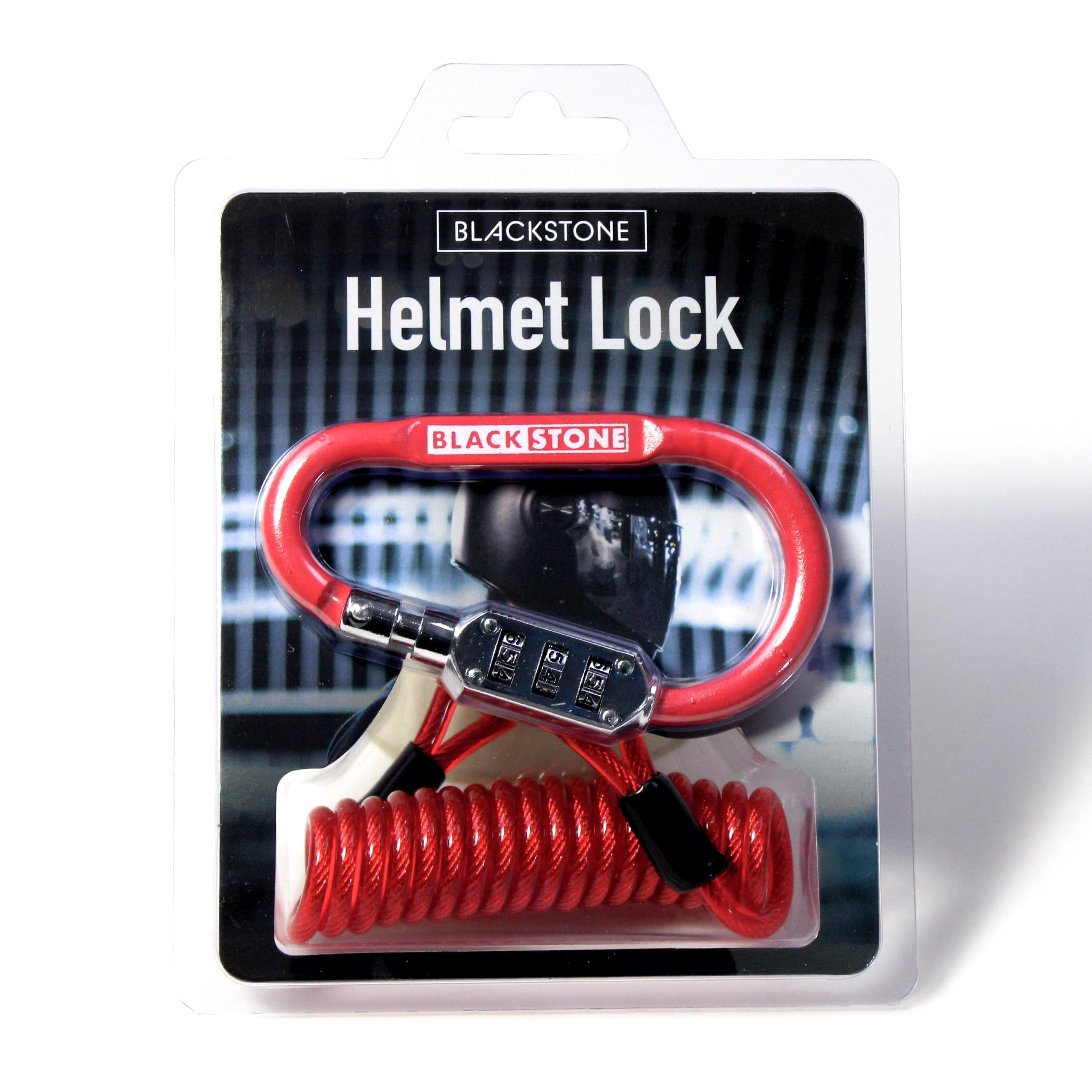 Blackstone Bicycle Helmet Lock with Reminder Cable Uninversal Anti ...
