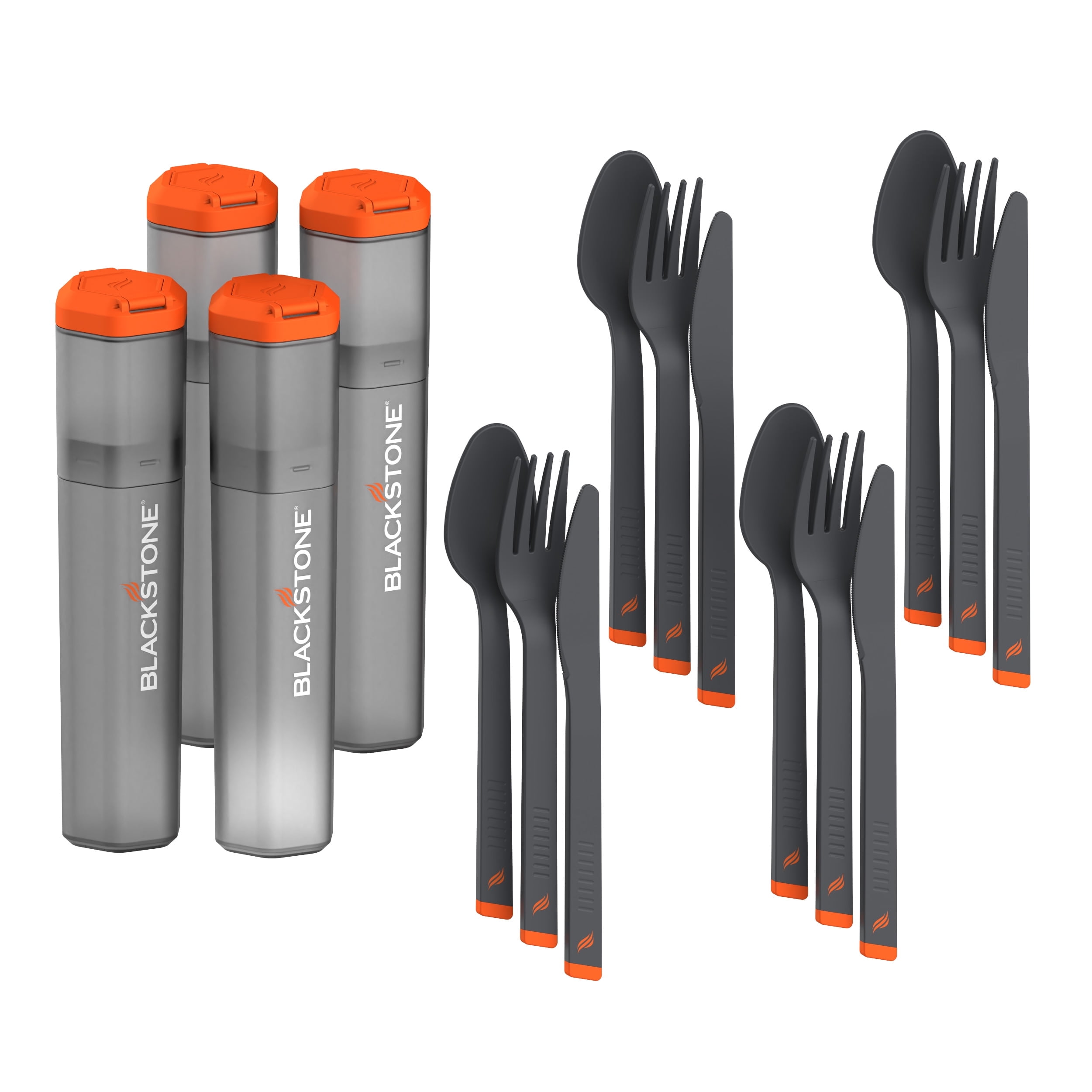 Blackstone Camping Utensils Set, 4 Containers with Fork, Knife, Spoon ...