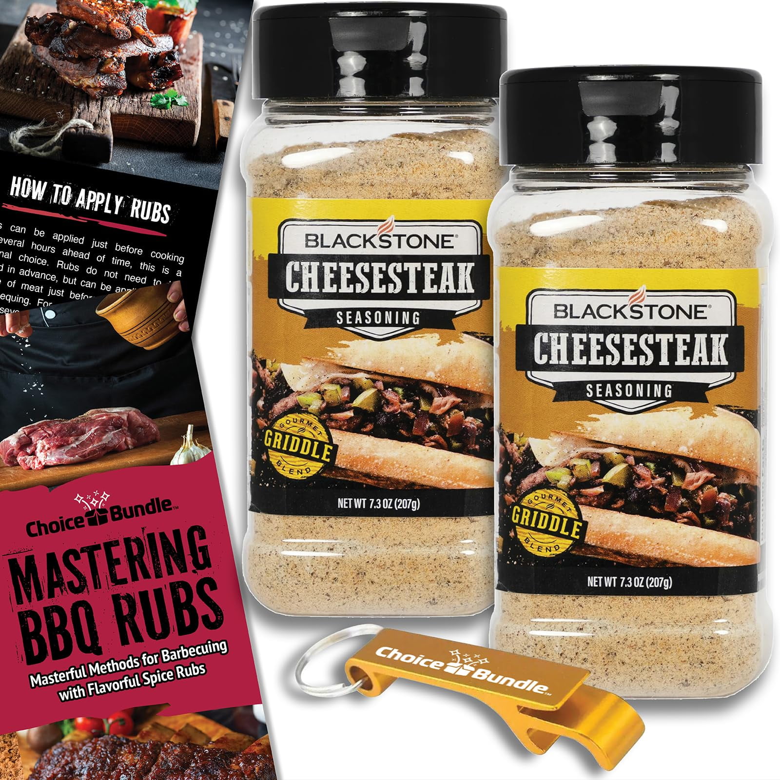 Blackstone Cheesesteak Seasoning - Gourmet Griddle Premium KMC2BBQ ...