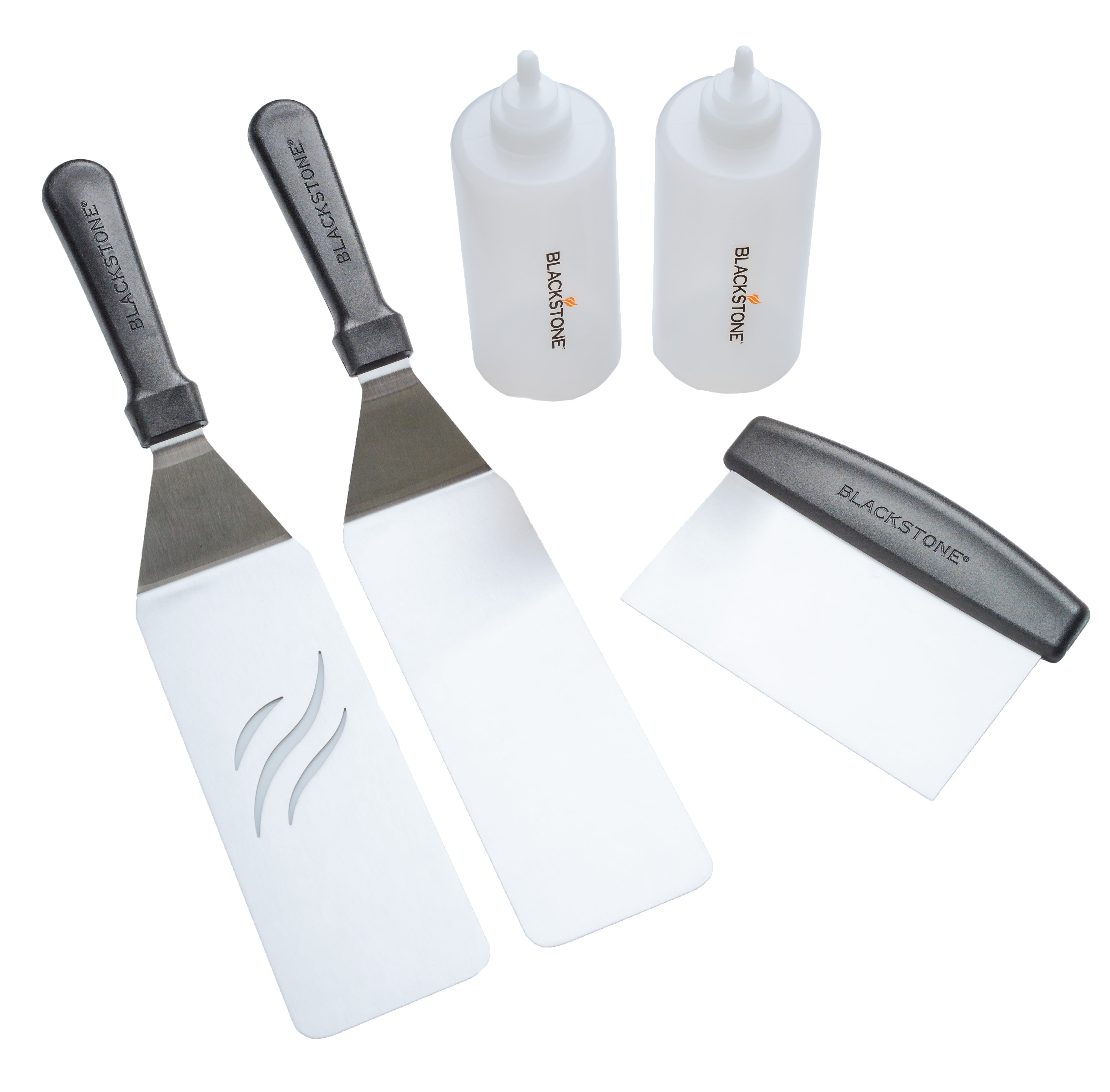 Blackstone Commercial Grade Griddle Cooking Tool Set, 5-Piece Flat Top ...
