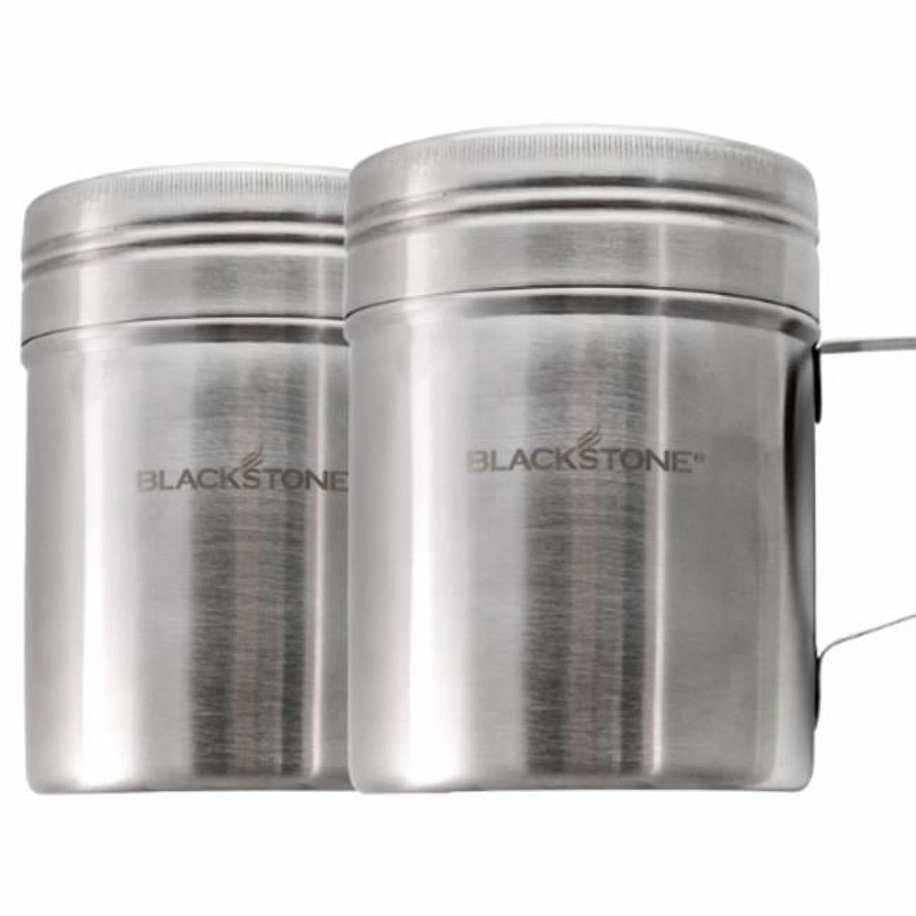 Blackstone Cooking Dredges, Stainless Steel Seasoning Shakers, Black ...