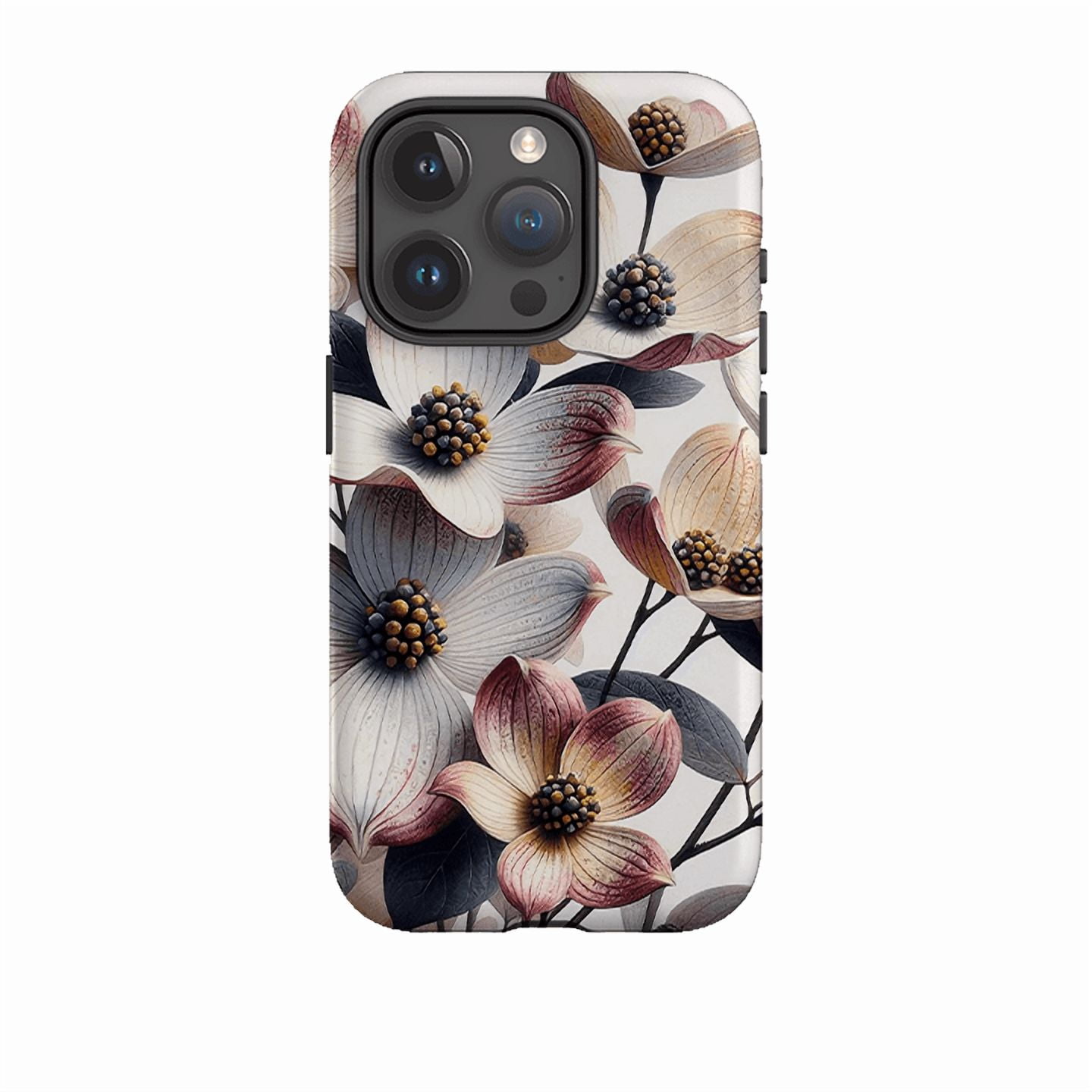 Blackstone Floral Vintage Phone Case for iPhone 16 15 14 13 12 11 Pro ...