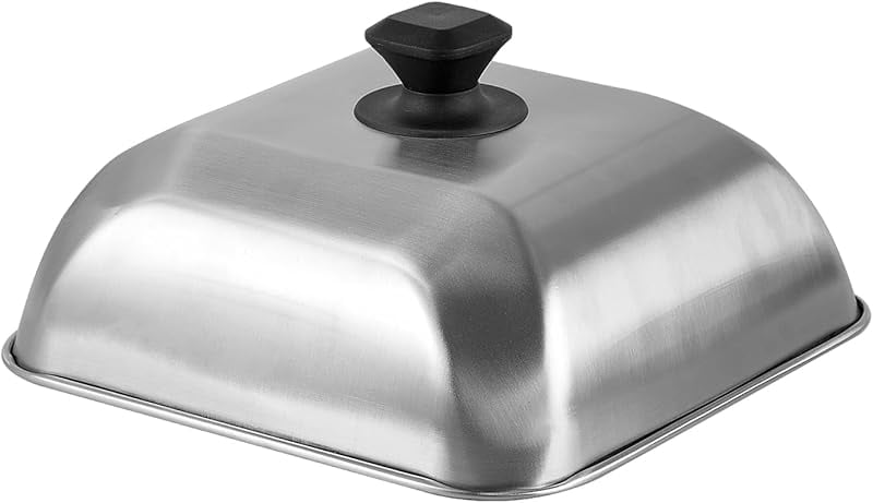 Blackstone Food Grade Square Basting Cover (10" x 10"), Stainless Steel ...