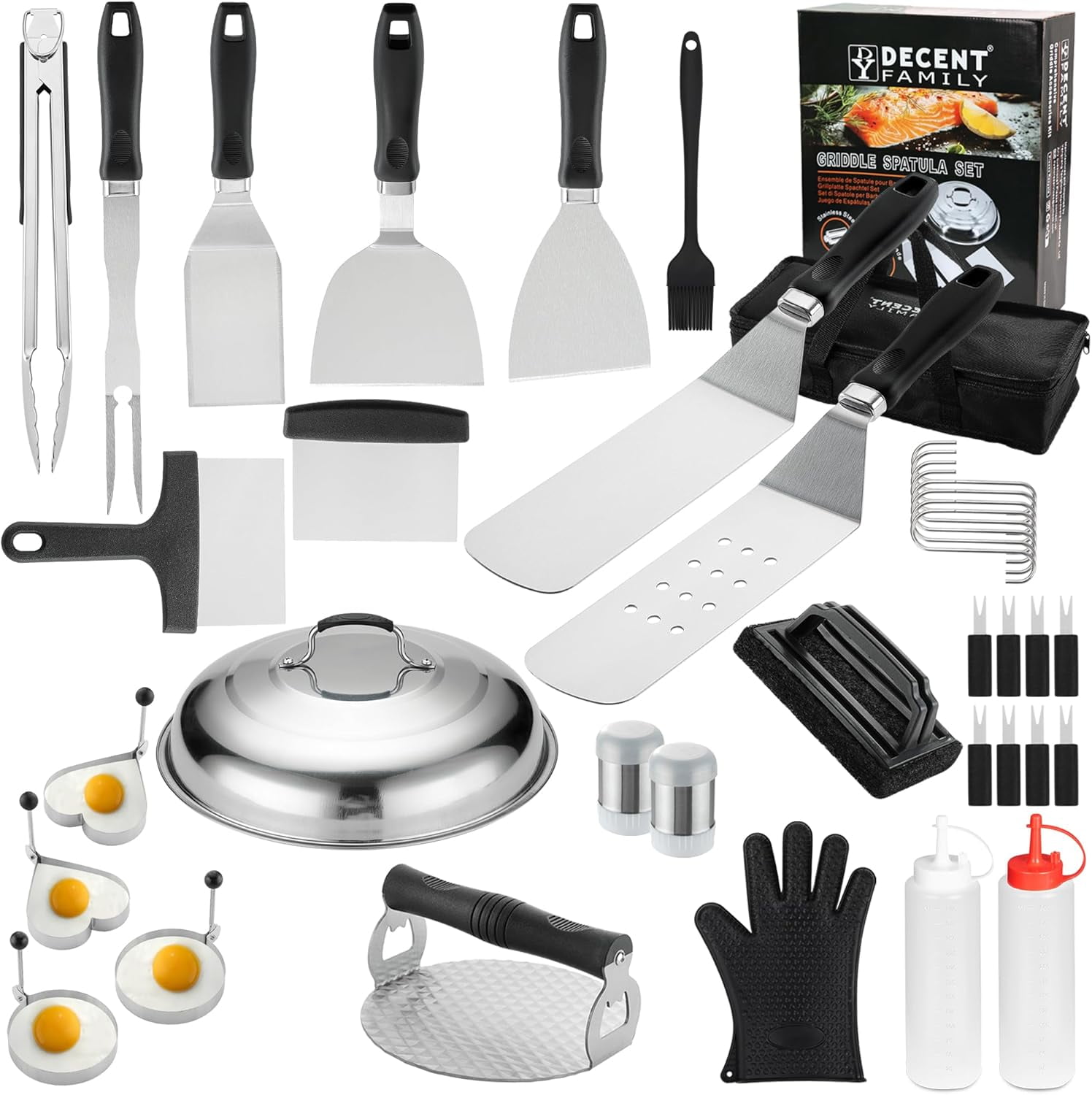 Blackstone Griddle Accessories Kit - 40PCS Set with Basting Cover ...