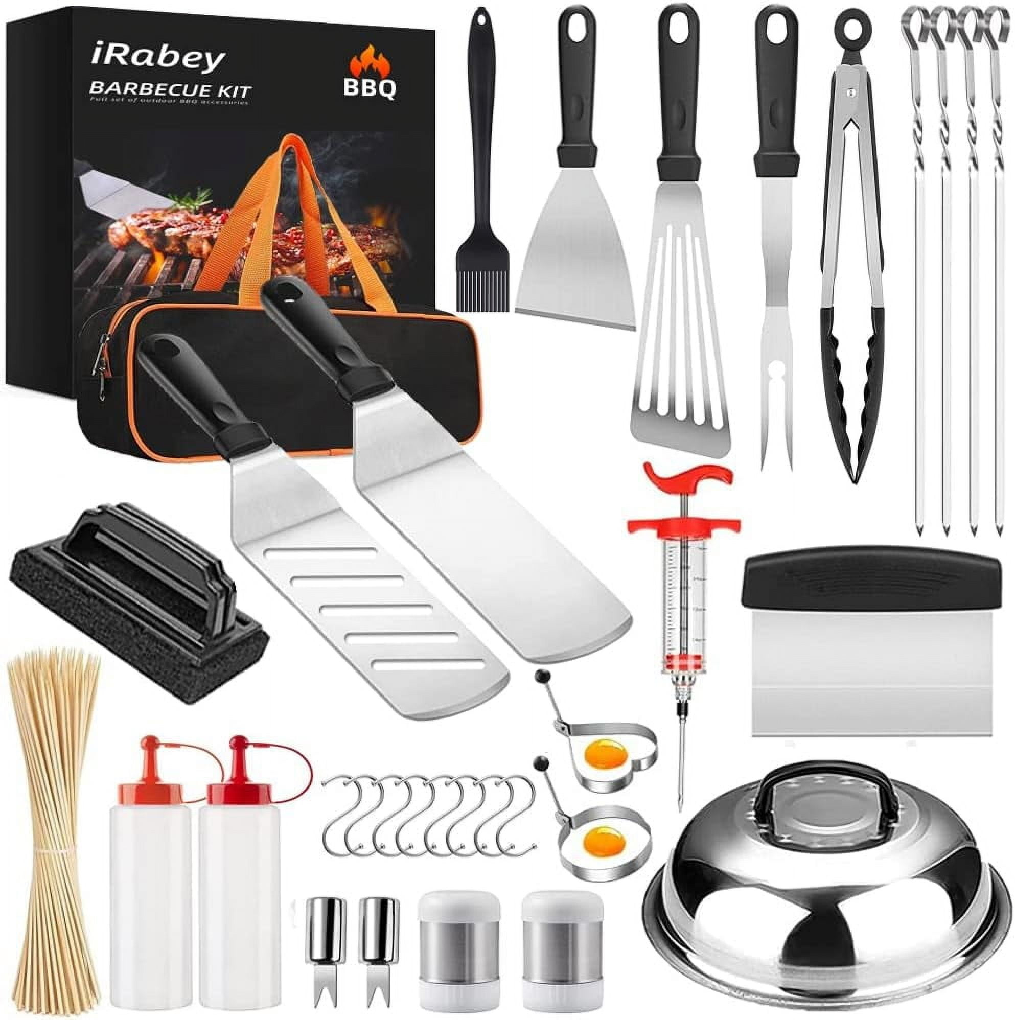 Blackstone Griddle Accessories Kit and Burger Press, 122 PCS Griddle ...