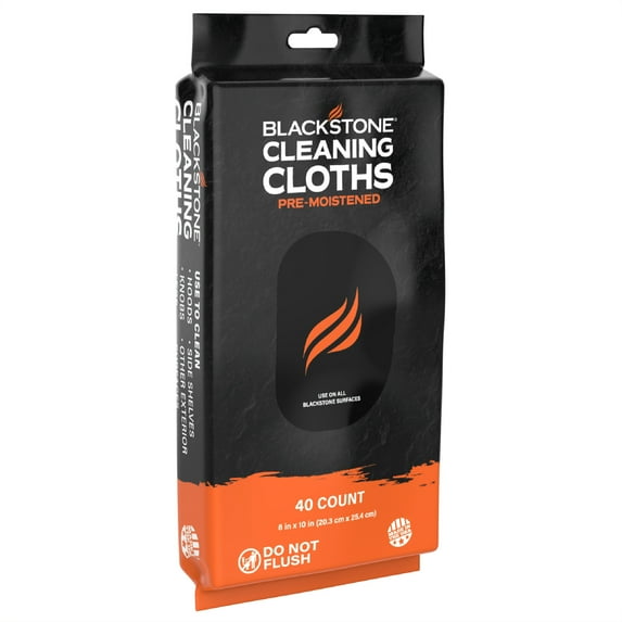 Blackstone Griddle Cleaning Cloths (Pre-Moistened), 40 Count - Walmart.com