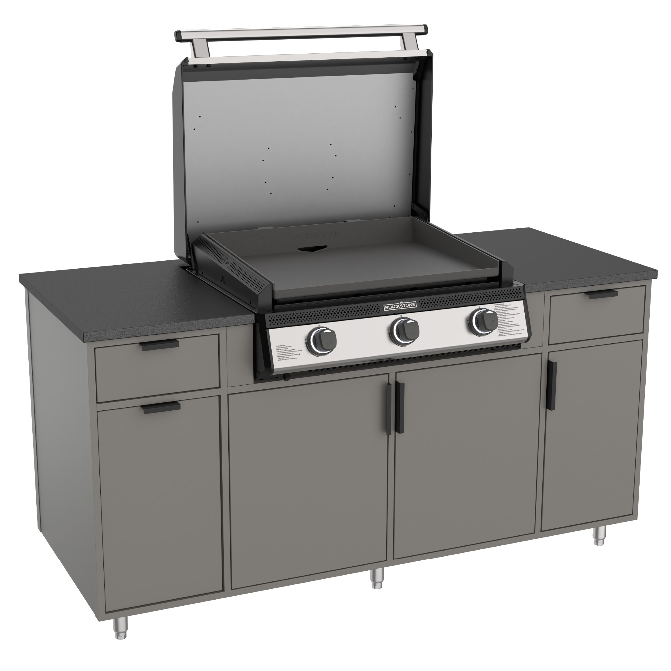 Blackstone Original 2-Burner 28" Propane Omnivore Griddle with Hood ...