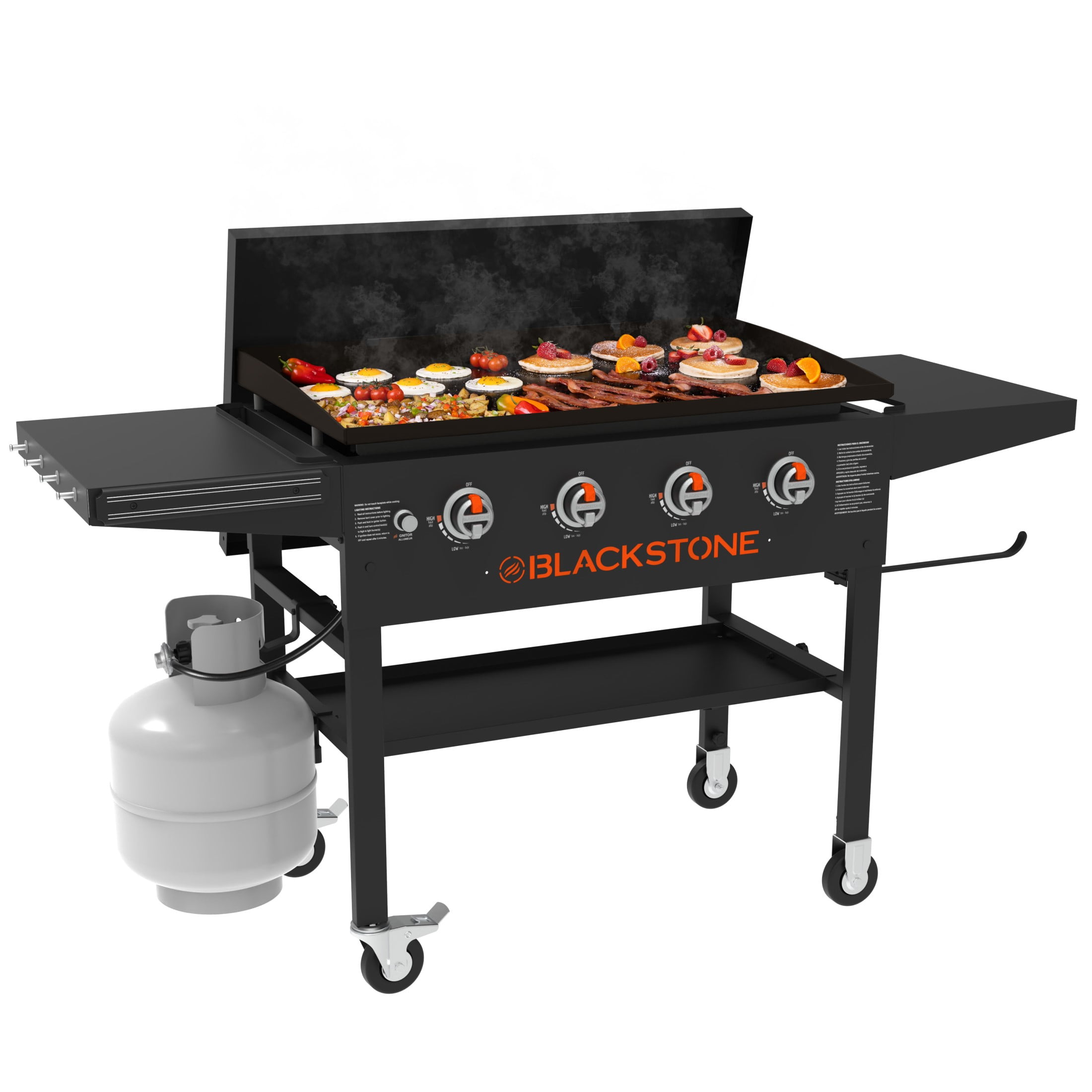 Blackstone Original 4-Burner 36" Propane Omnivore Griddle with Hard ...