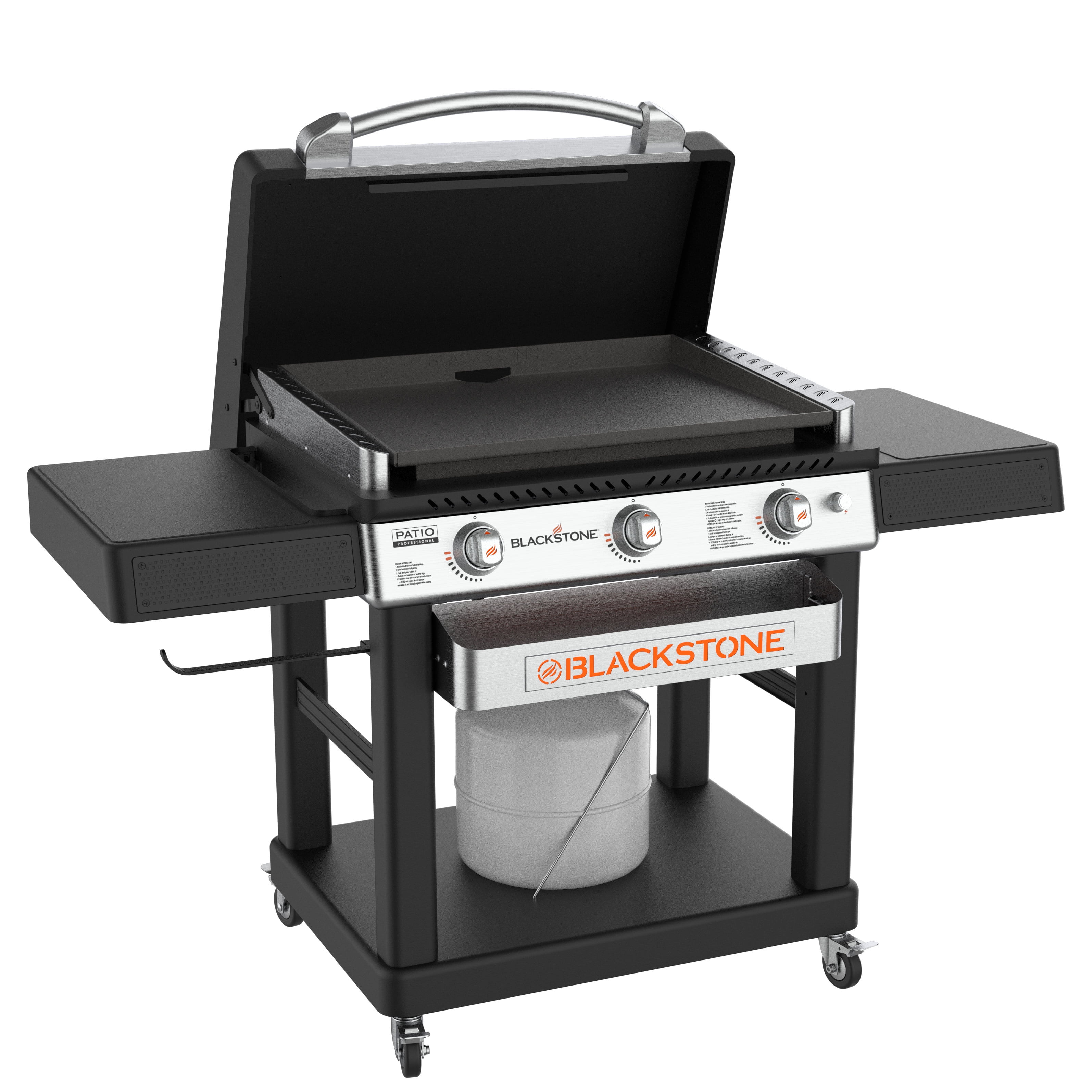 Blackstone Patio Pro 3-Burner 28" XL Griddle Cart Propane Griddle Grill ...