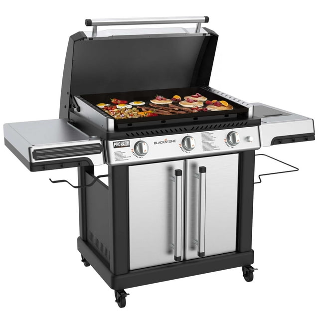 Blackstone ProSeries 3-Burner 28” XL Propane Griddle with Stainless ...