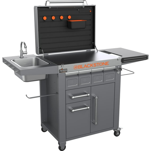 Blackstone ProSeries Prep & Store Cart with Hood, Drawers, Light ...