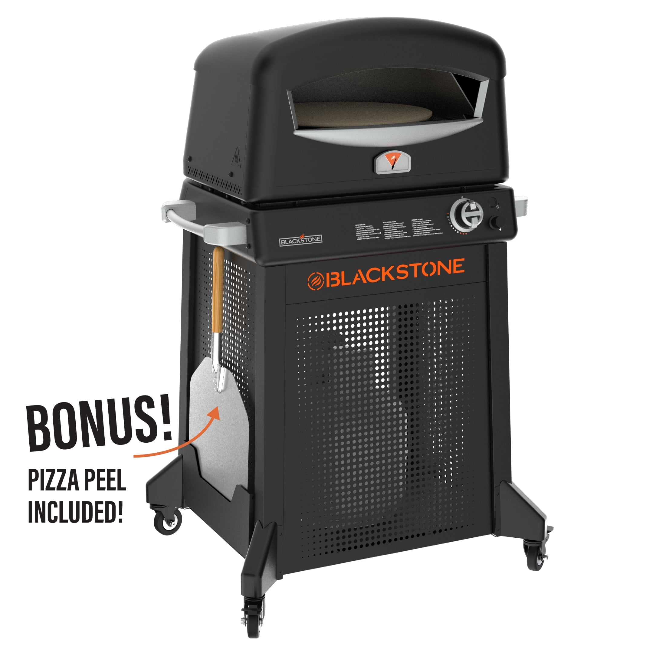 Blackstone Portable Propane Outdoor Pizza Oven with Mobile Cooking Cart ...