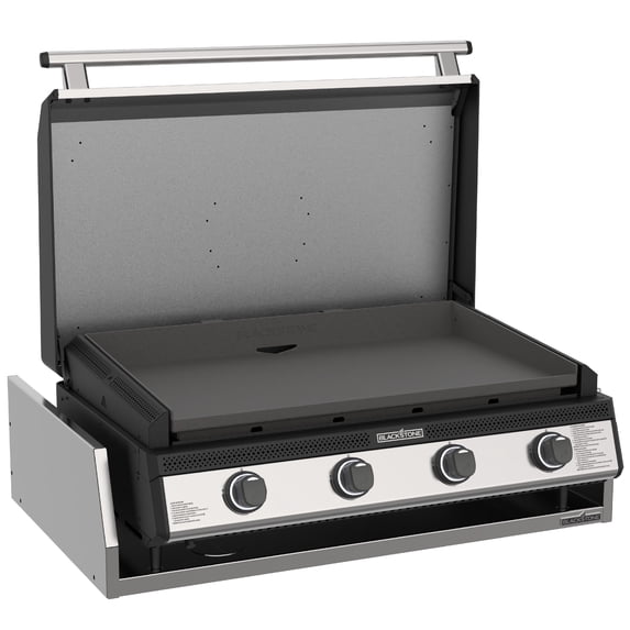 "Blackstone 36"" Stainless Steel BBQ Grill, Built-In Griddle with Hood ...