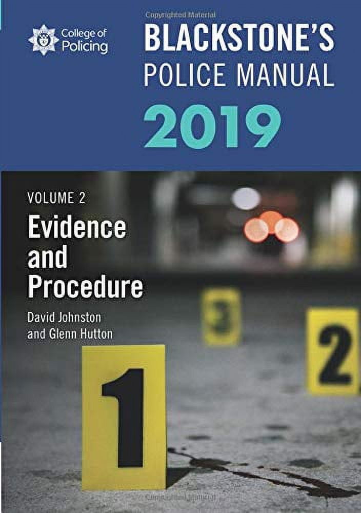 Blackstone's Police Manuals Volume 2: Evidence and Procedure 2019 ...