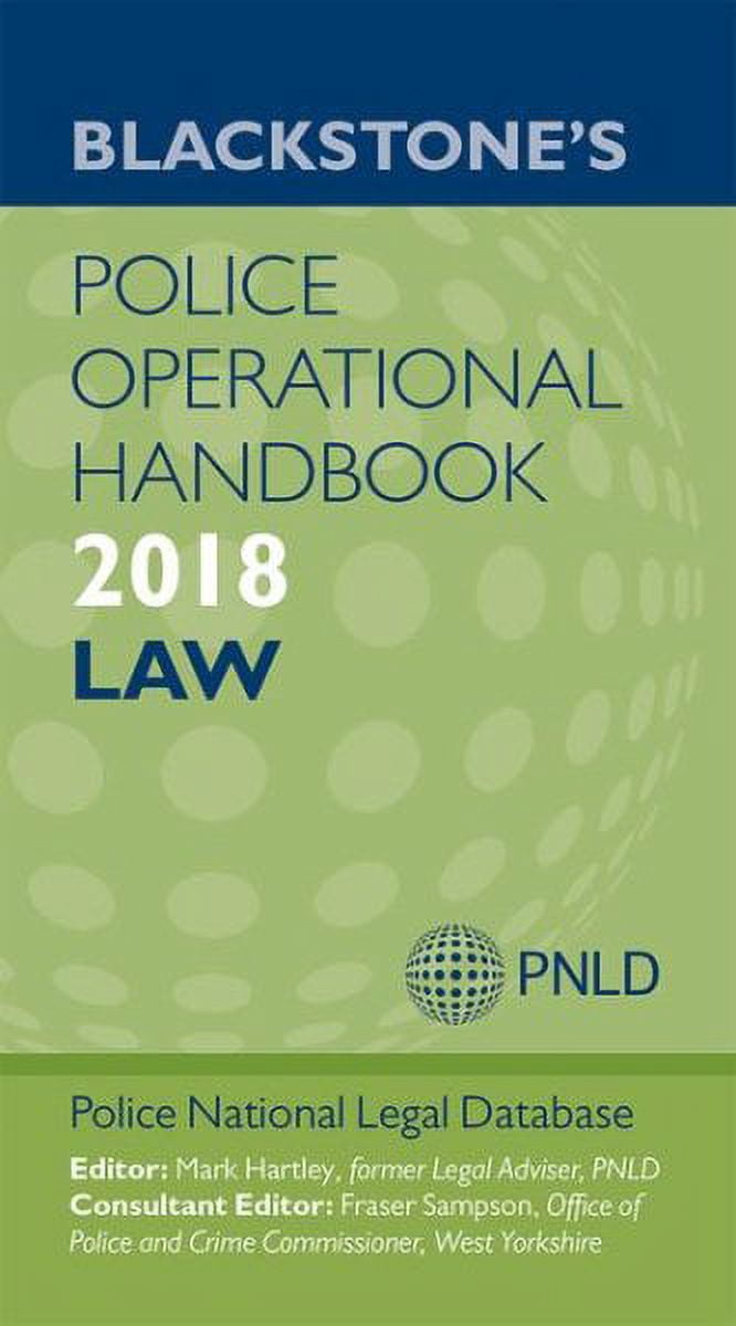 Blackstone's Police Operational Handbook 2018 - Walmart.com