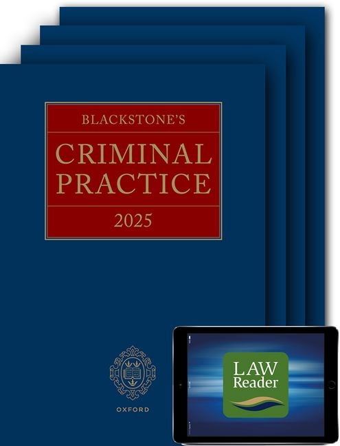 Blackstones Criminal Practice 2025 Digital Pack 35th Edition: Main Work ...