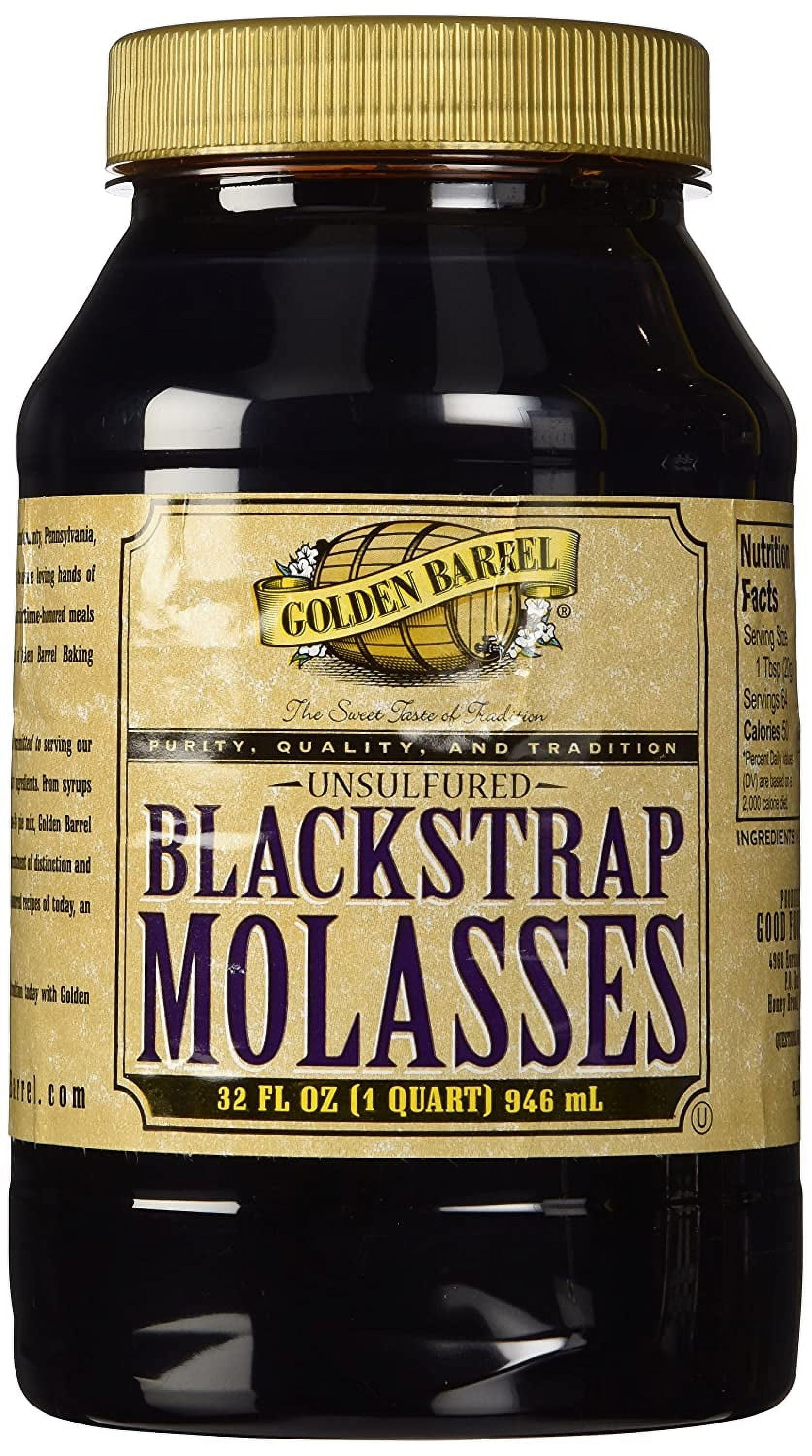 Blackstrap Molasses, Unsulphured, 32 oz - Walmart.com