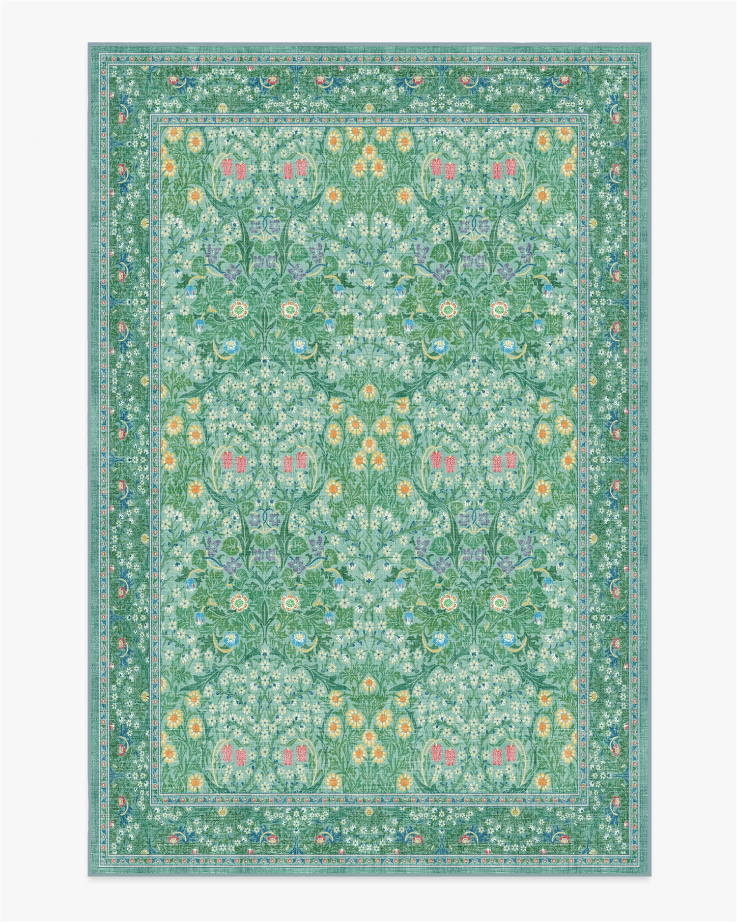 Blackthorn Forest living room Rug flower maximalist rug indoor home ...
