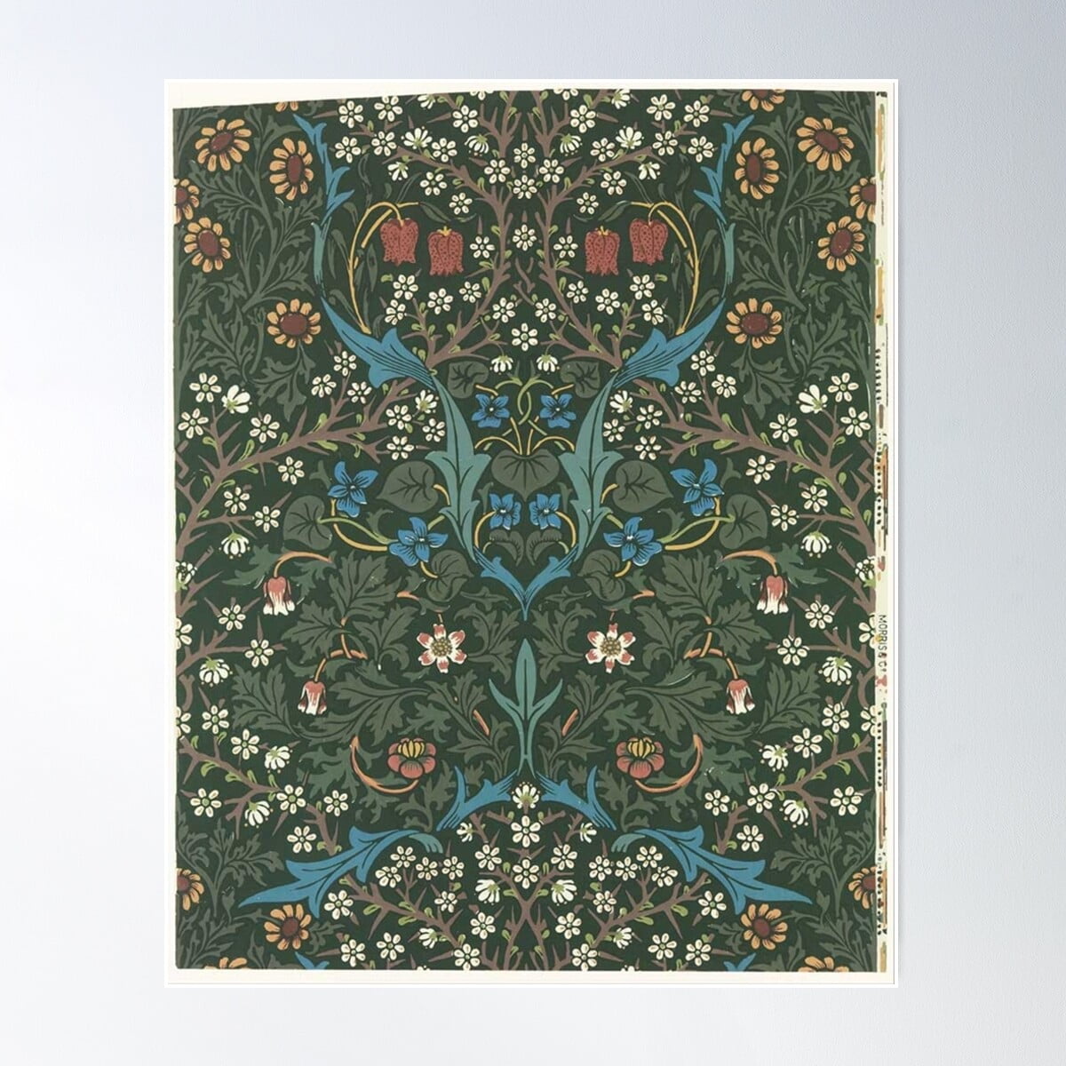 Blackthorn Pattern - William Morris Poster Wall Art, Modern Wall Decor ...