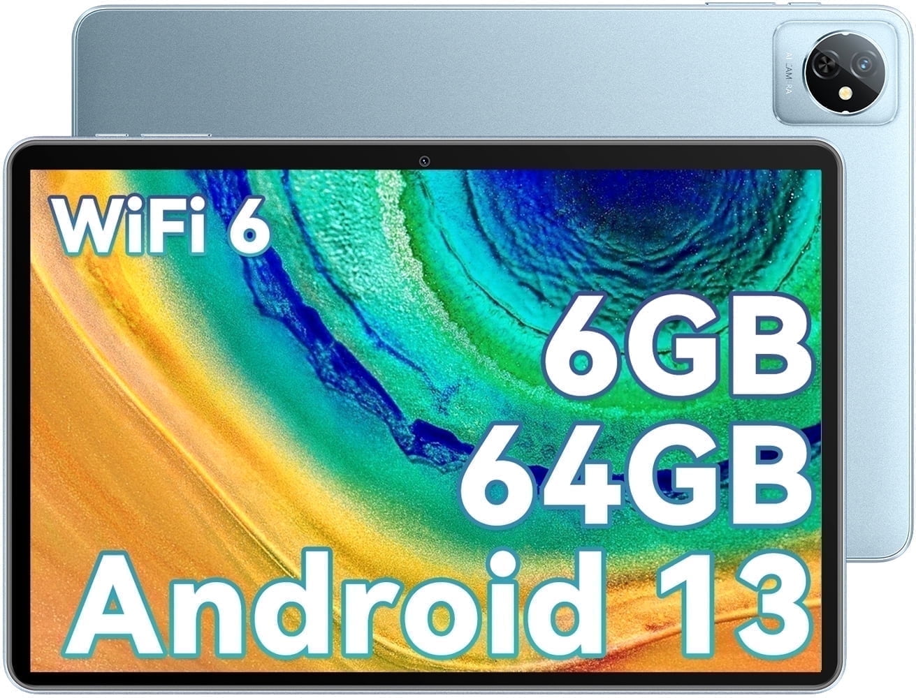 Blackview 10 inch Tablets 6GB/64GB Android 13 WiFi 6 Google GMS ...