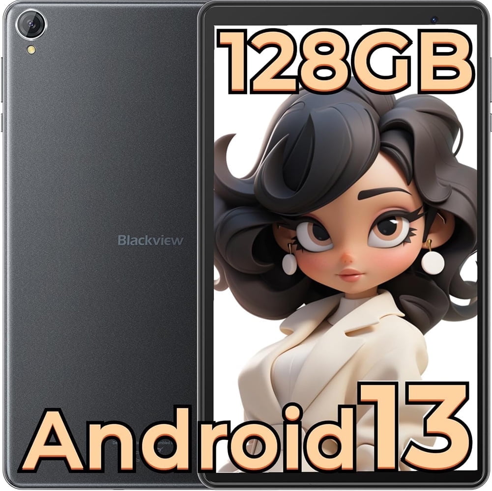 Blackview Tab 50, 8-inch Touchscreen Android 13 Tablet, 128GB ROM 8GB ...