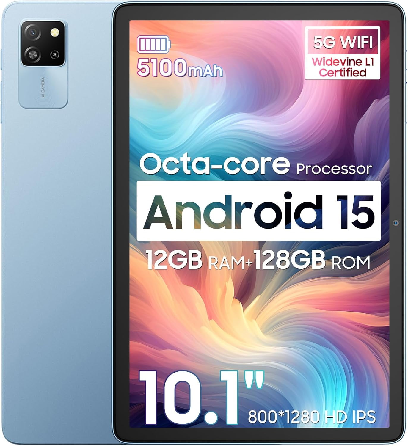 Blackview Android Tablet 10.1 inch 12GB RAM 128GB Computer Tablet ...