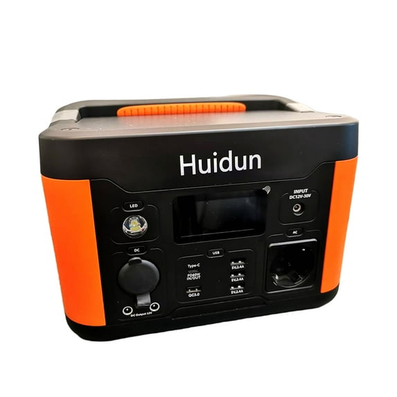 Huidun Portable Power Station, 666Wh Capacity, Solar Generator, Dual ...