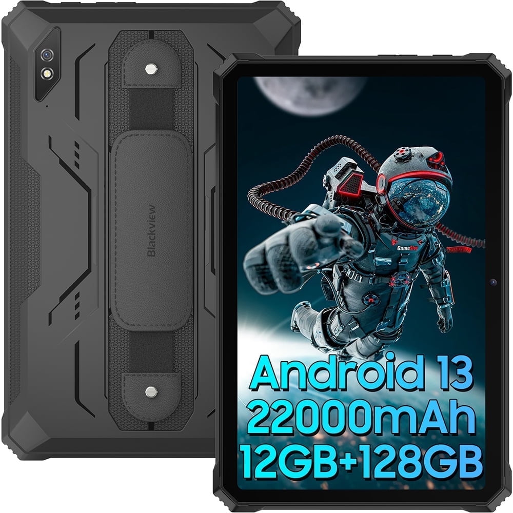 Blackview Active 8 Rugged Tablet, 10.36 inch Android 13, 128GB ROM, 6GB RAM, Octa-core, 2.4K ...