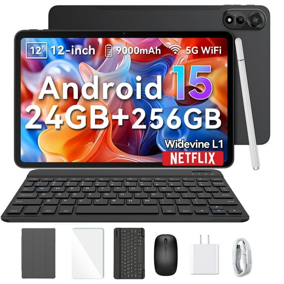 Blackview Tab18 12-Inch Tablet, Android 13, 256GB ROM, 24GB RAM, 2.4K ...