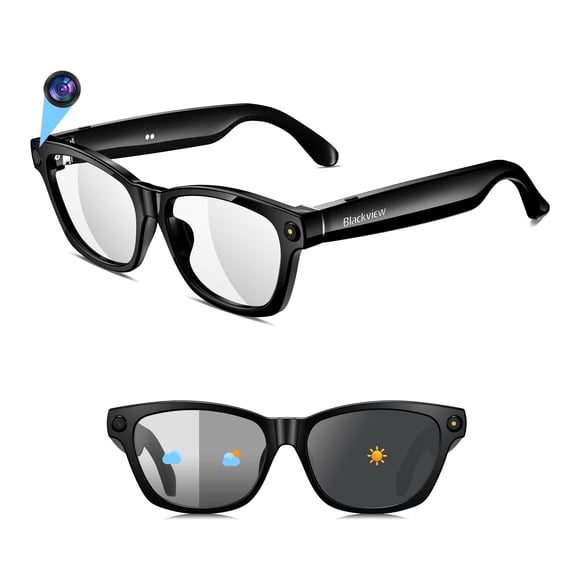 LUOMATE AI Camera Smart Glasses with 1080P HD Recording & Real-Time ...