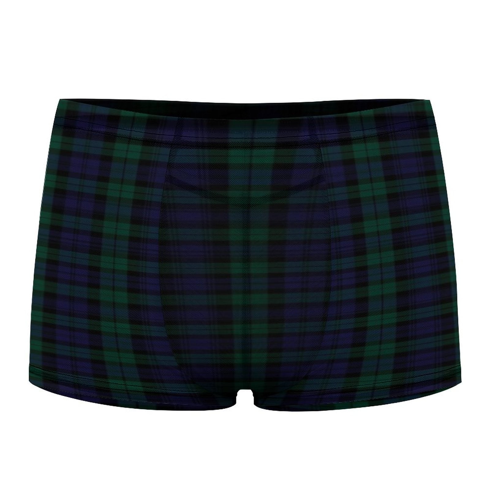 Blackwatch Tartan Modern Cute Blue And Green Plaid Men's Mesh Boxer ...