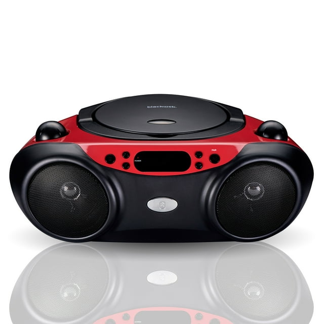 Blackweb Bluetooth CD Player with FM Radio, Red and Black - Walmart.com