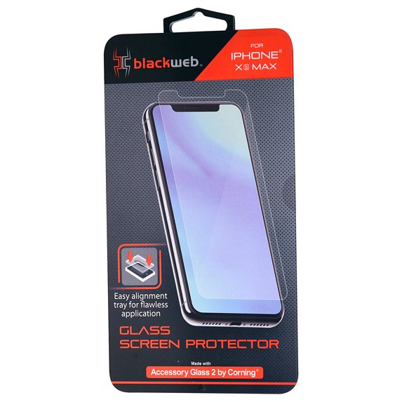 Blackweb Glass Screen Protector for iPhone 11 Pro Max/XS Max - Walmart.com