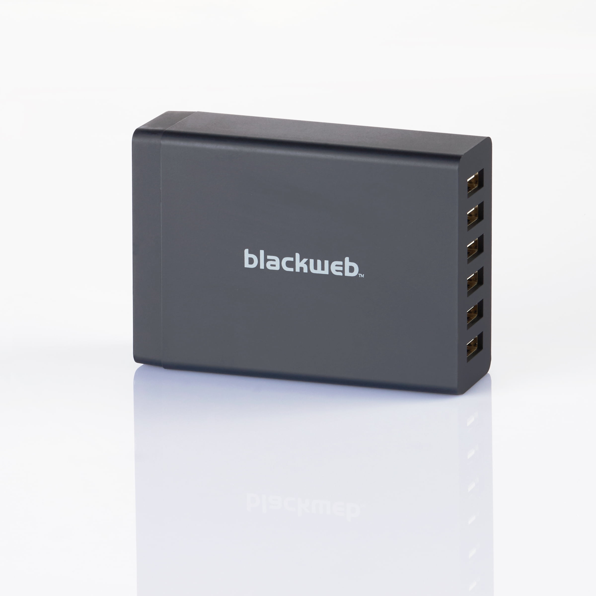 Blackweb Multiple Device 6-Port USB Wall Charger Black 5V/12A - Walmart.com