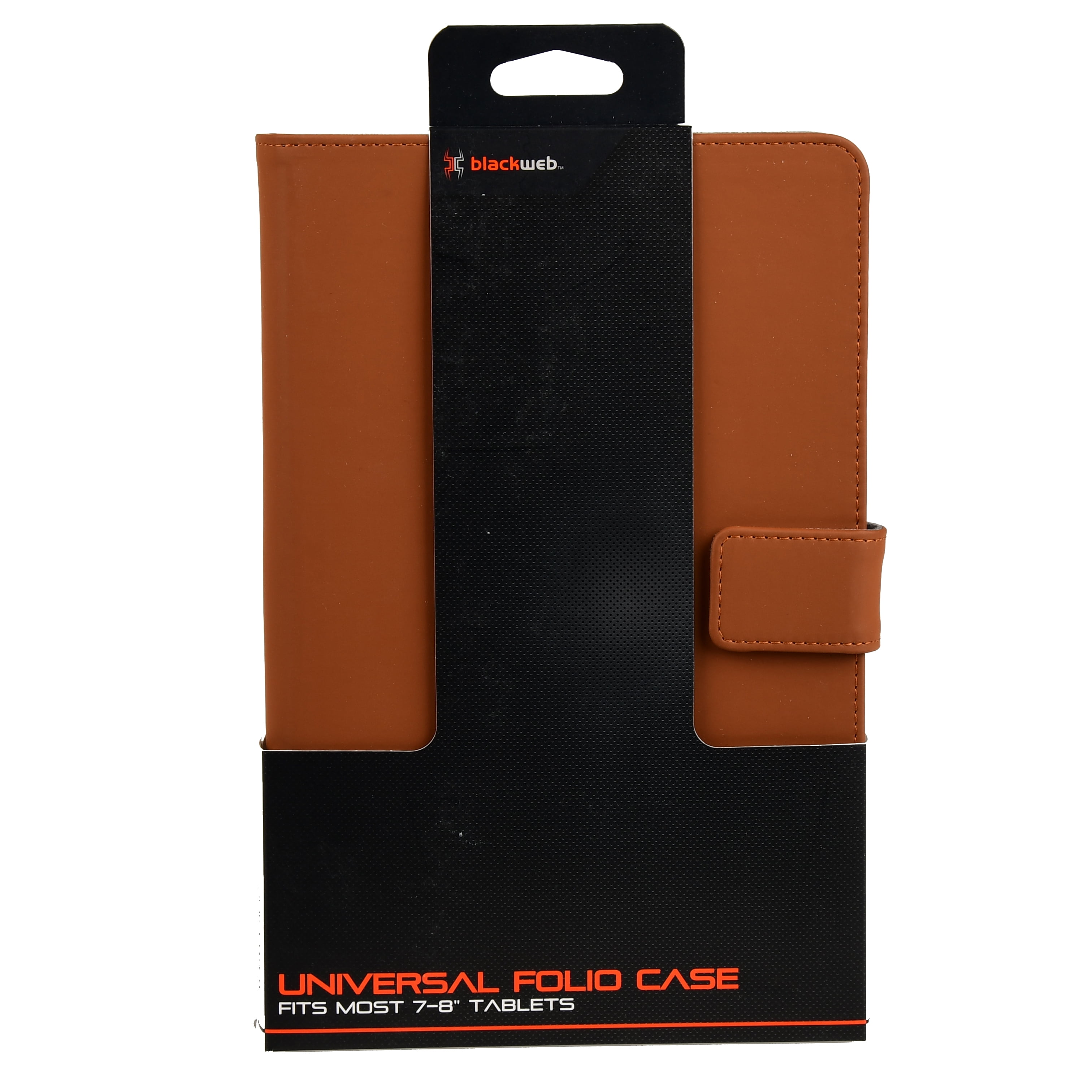 Blackweb Universal Tablet Folio Cover for 7-8" Tablets, Brown - Walmart.com
